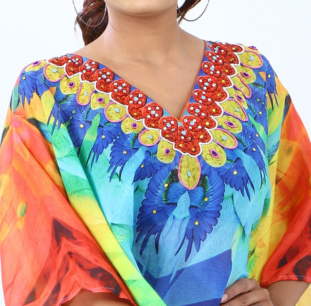 Long Kaftan Dress, Women Long Dress, Long Silk Kaftan, Beach Long ...