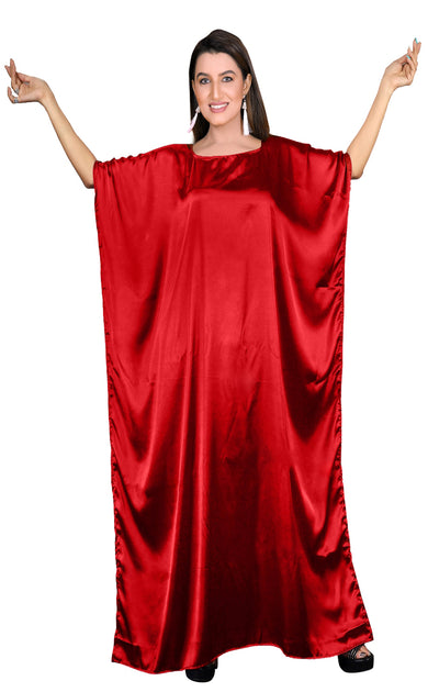Red Silk Kaftan Dress | Beach Party Kaftan Dress – Silk kaftan
