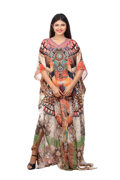 Beautiful Caftan maxi gown, Round Neck Kaftan, Designer Kaftan dress ...